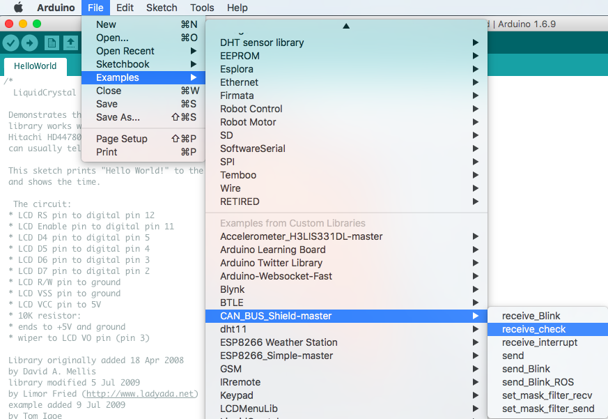 CAN-BUS Shield V1.2 | Seeed Studio Wiki